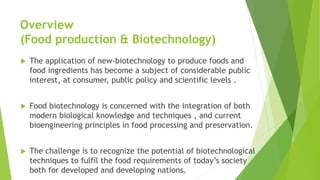 Food and beverage biotechnology 2020 | PDF