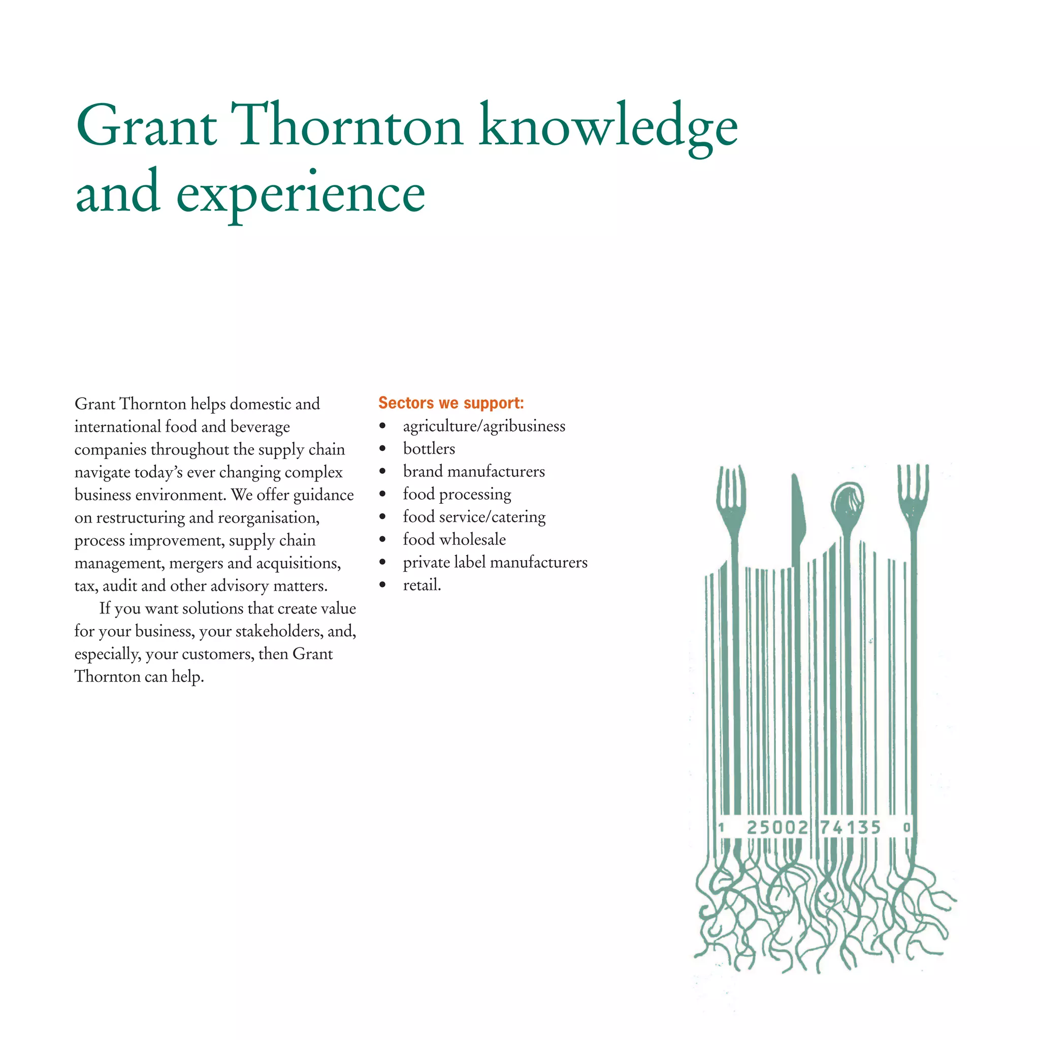 Grant Thornton - Food and beverage brochure | PDF