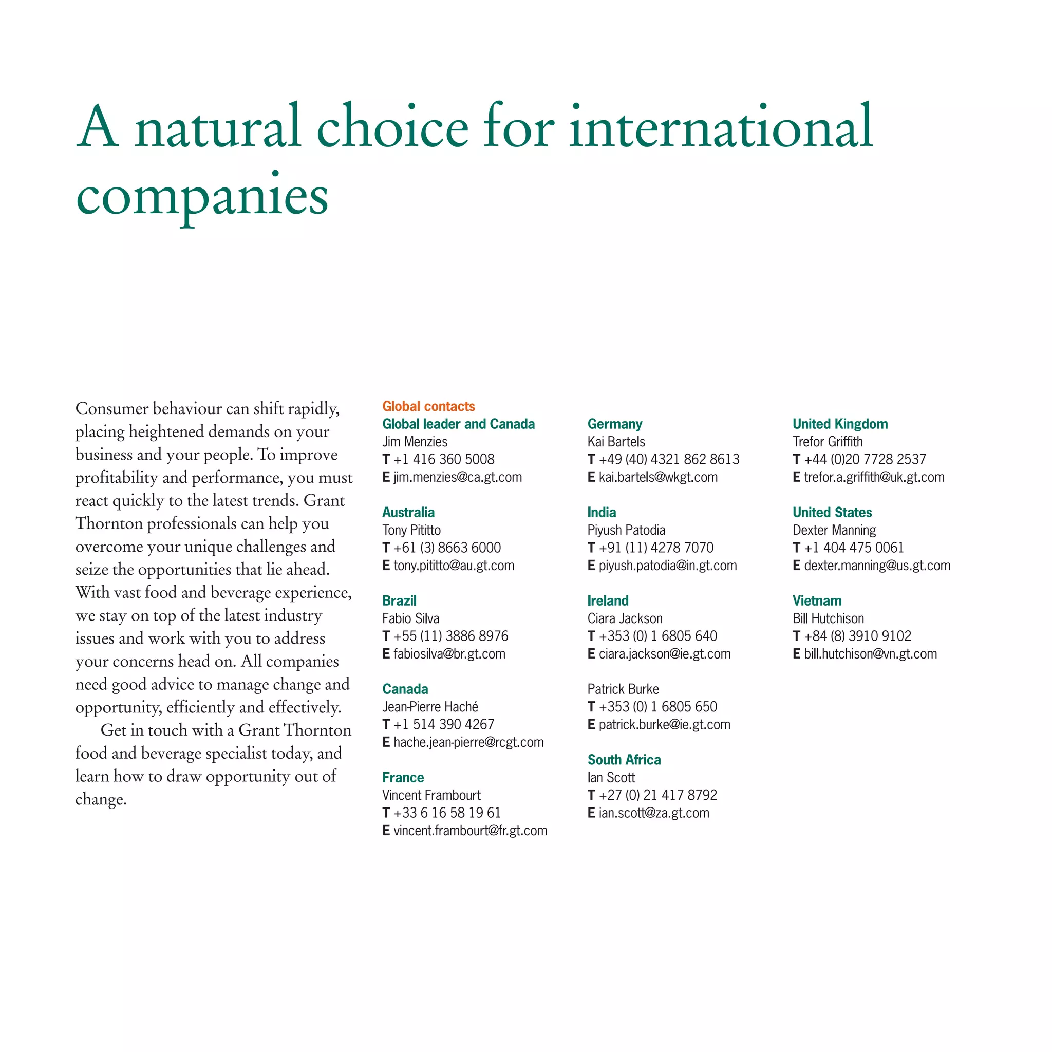 Grant Thornton - Food and beverage brochure | PDF