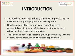 Food and beverage industry | PPTX