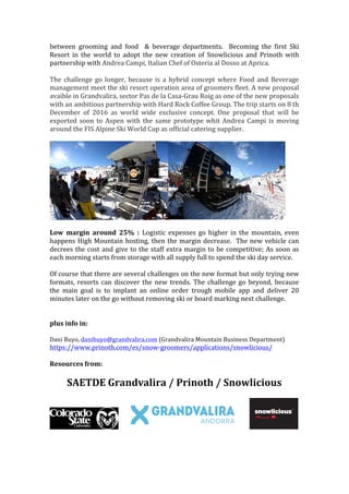 Food and beverage new trends in ski area management | PDF | Skiing | Sports