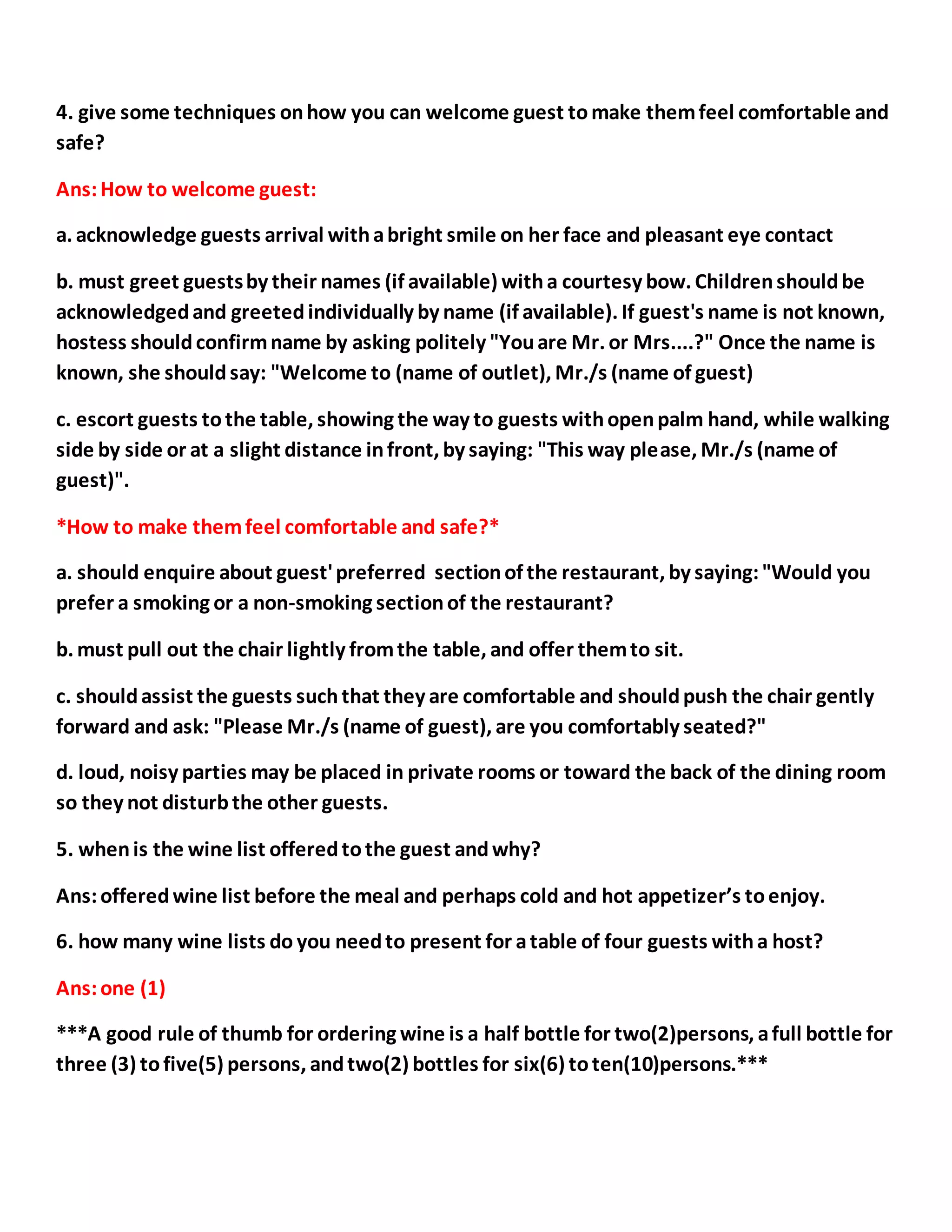 Food and Beverage | DOCX