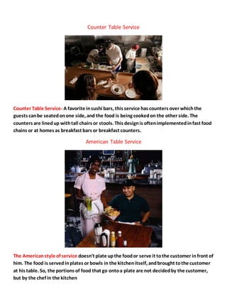 Food and Beverage | DOCX