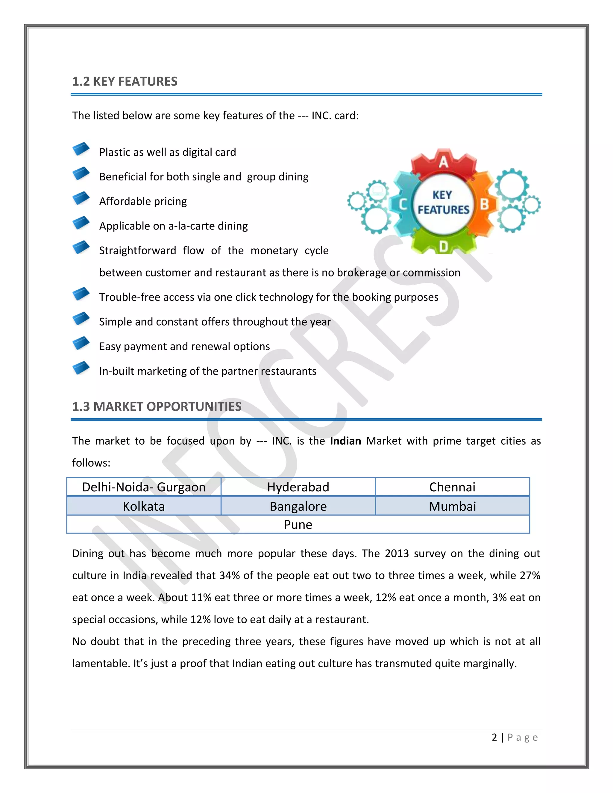 Food and Beverages Business Plan | PDF | Food Industry | Industries
