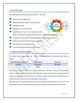 Food and Beverages Business Plan | PDF | Food Industry | Industries