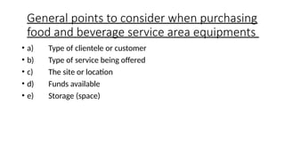 FOOD AND BEVERAGE SERVICE AREAS ppp.pptx