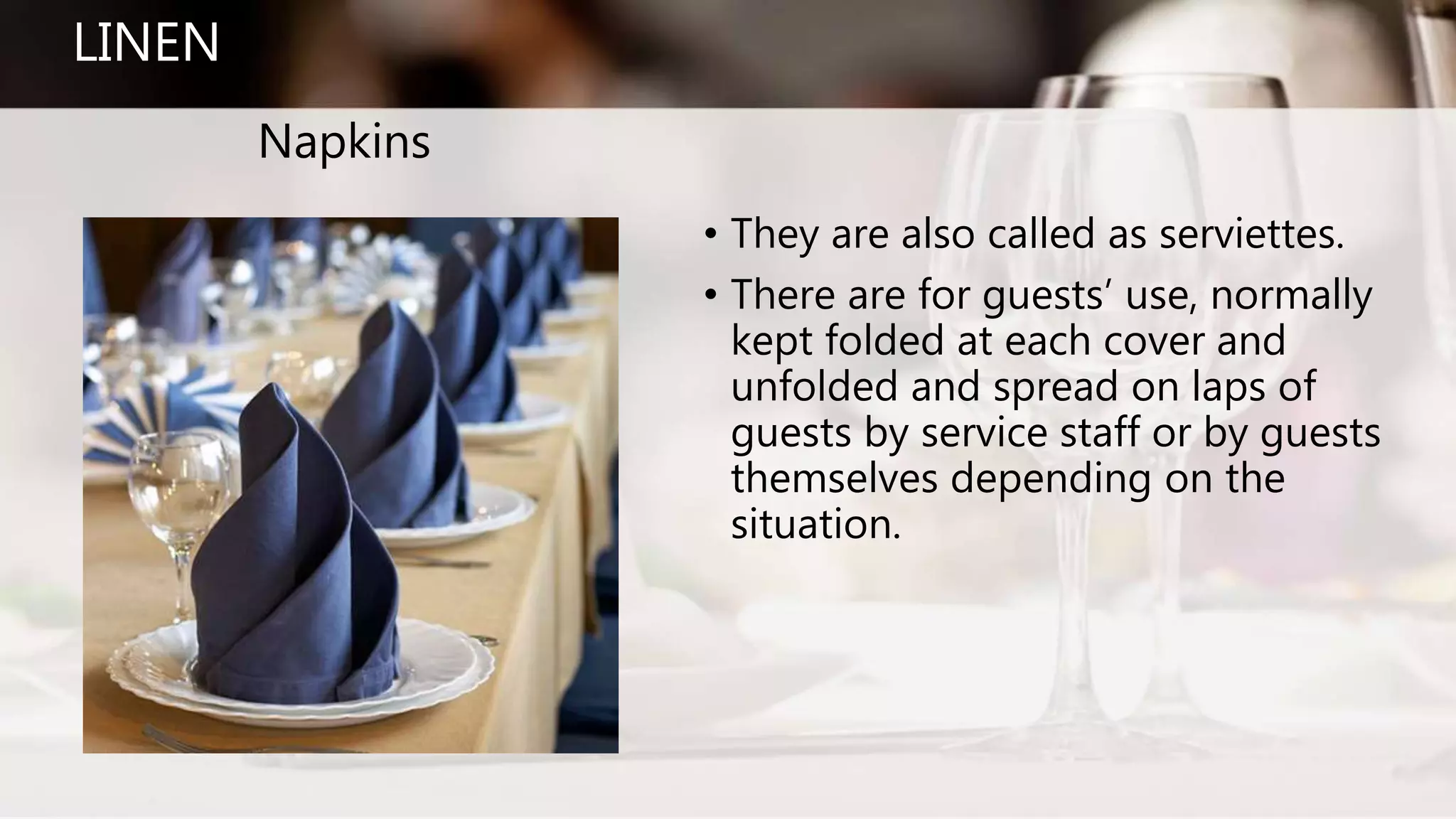 Food and beverage service operating equipments | PPTX