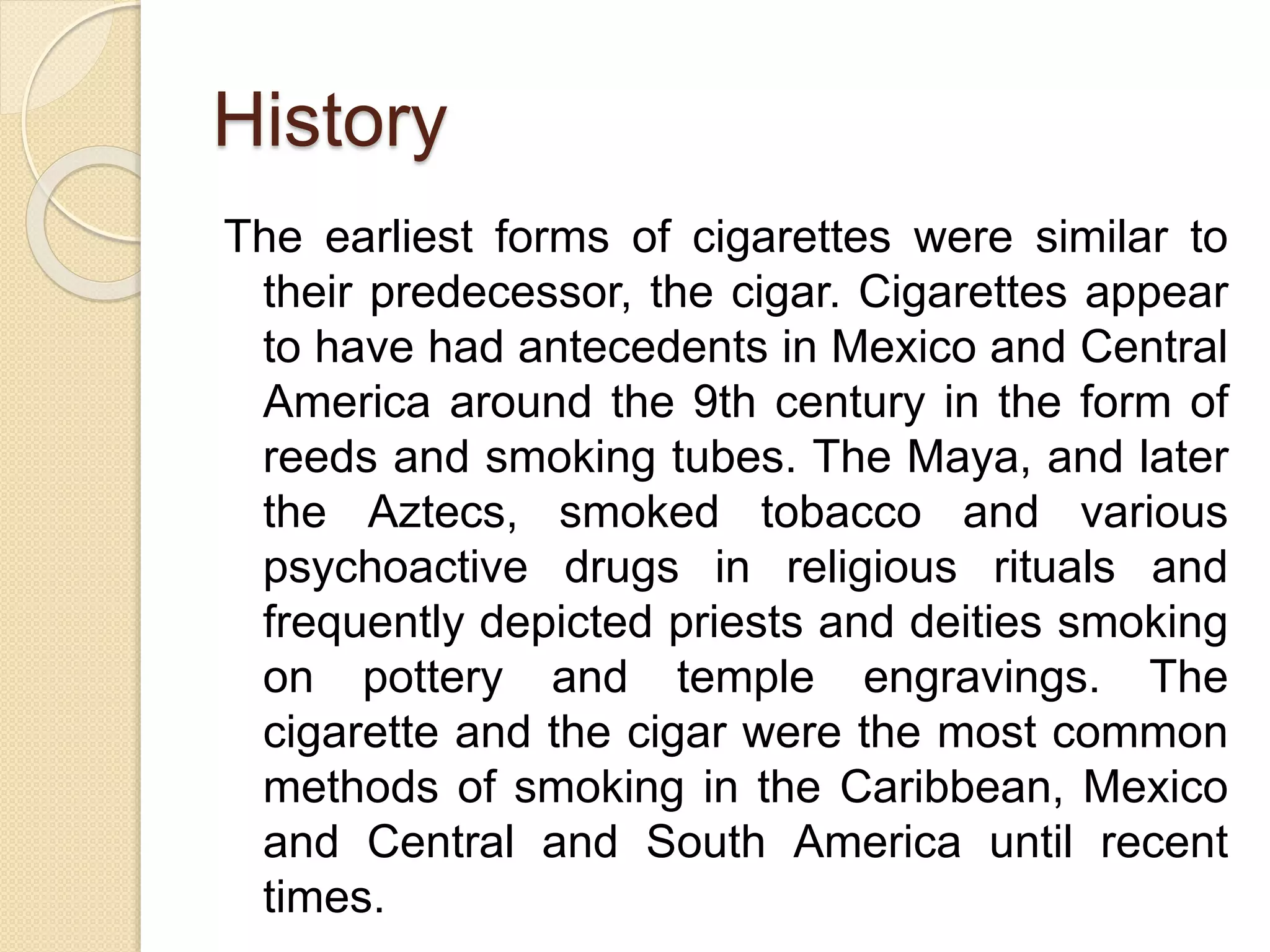 Food and Beverage Service PowerPoint Presentation on cigar and ...