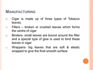Food and Beverage Service PowerPoint Presentation on cigar and ...