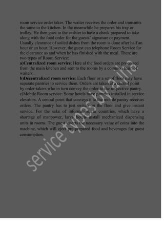 Food and beverage service types | DOCX