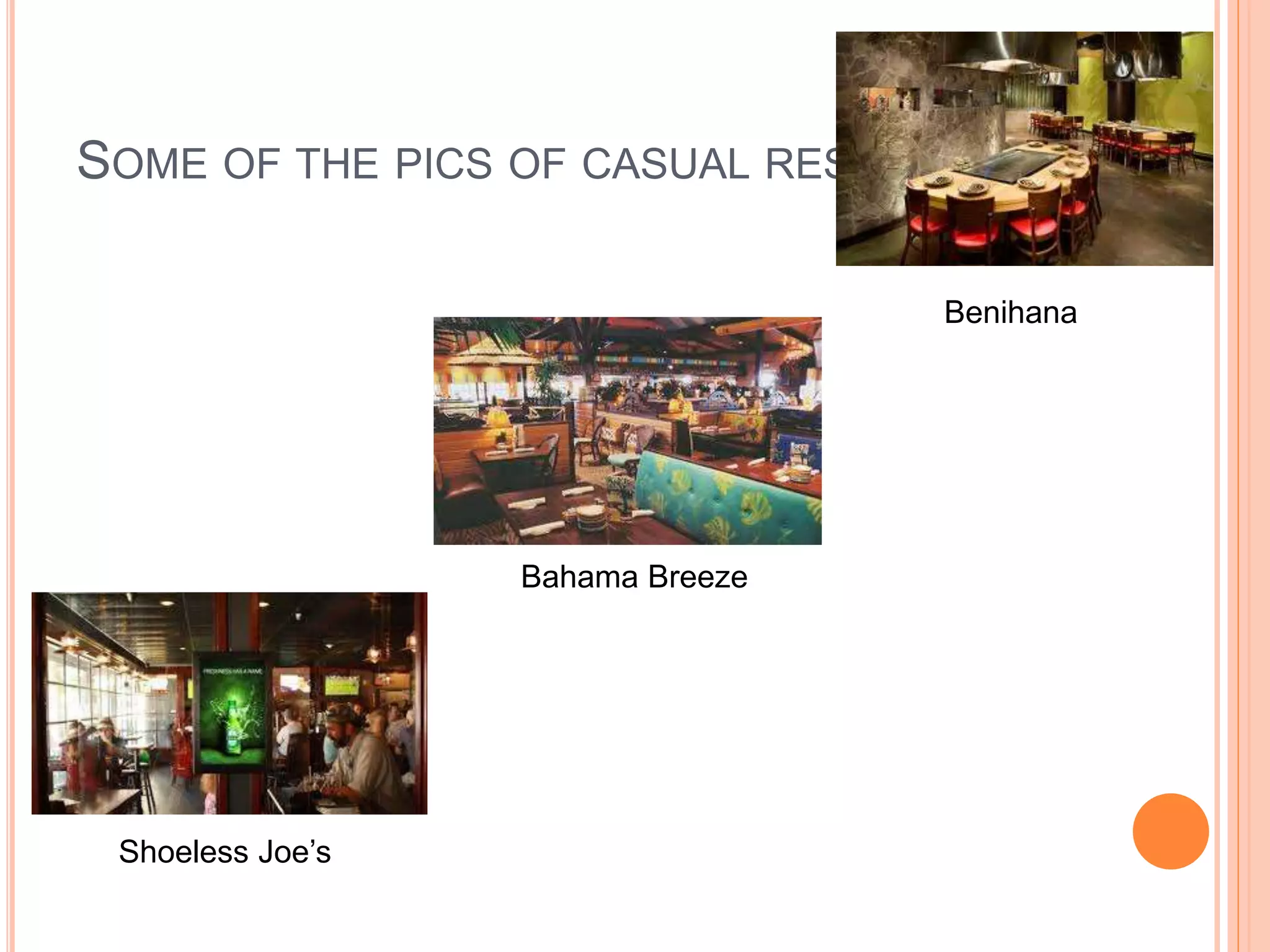 Food and beverages service assigment of examples of types of retaurants ...