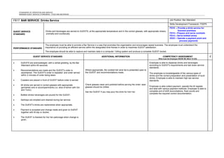 Food and beverage standard procedures | PDF