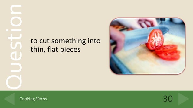 Food and Cooking Vocabulary Jeopardy Game | PPTX | Cooking | Food & Drink