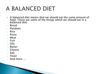 Food and digestion - grade 4 | PPTX