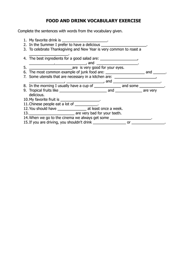 Food and drink vocabulary exercise.pdf