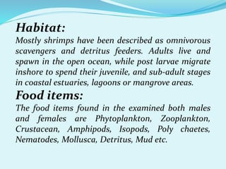 Food and feeding habit of shellfishes | PPTX