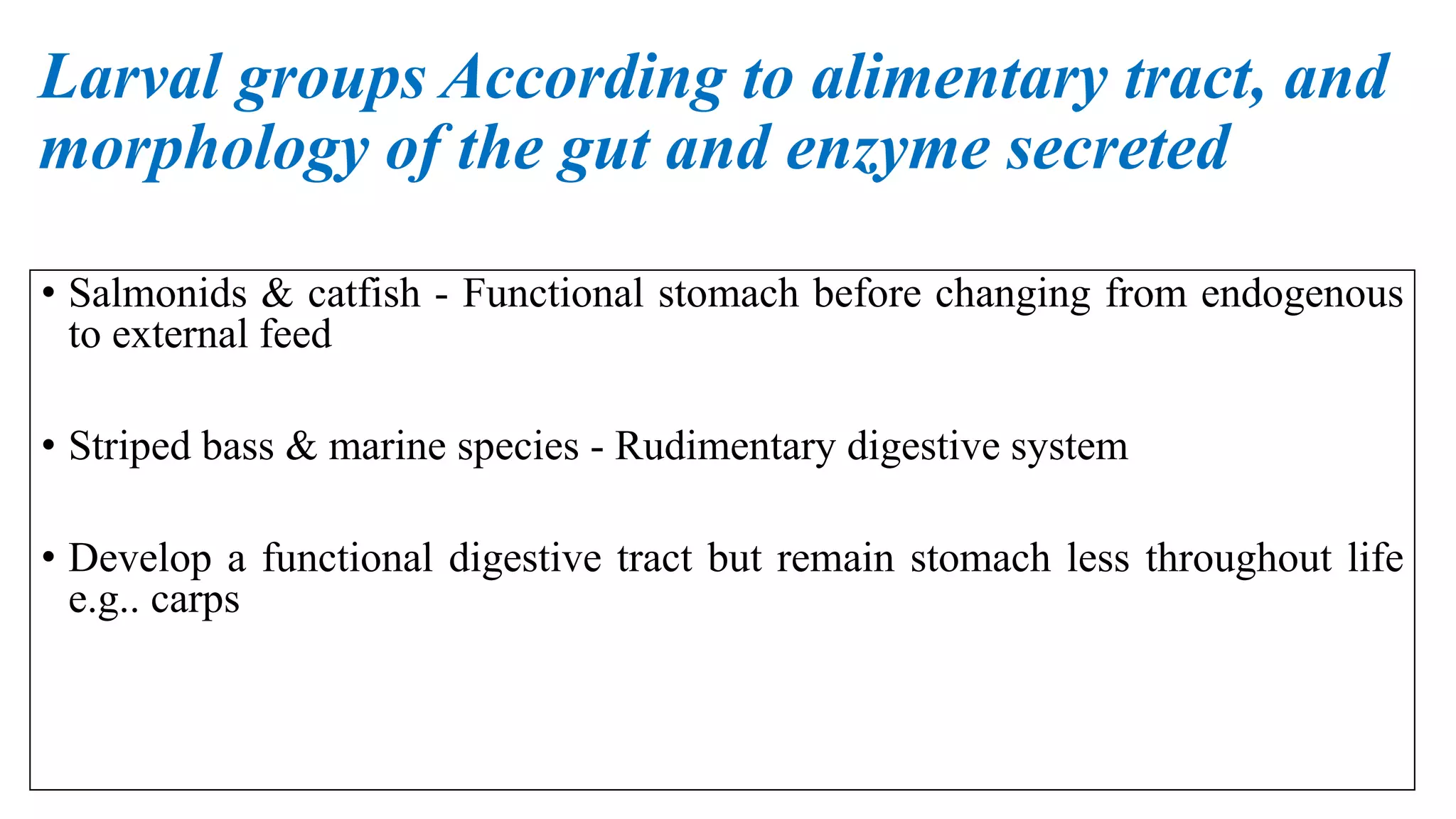 Food and feeding habits of larvae of finfishes ppt | PPTX