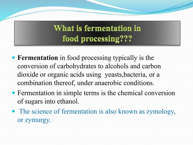 Food and fermented products | PPTX