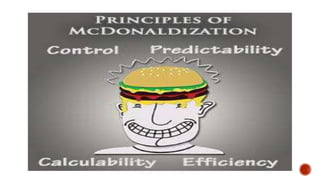 food and health in the age of mcdonaldization | PPT