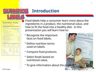 Food and Label Presentation with sample .pptx