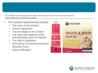 Food and Label Presentation with sample .pptx