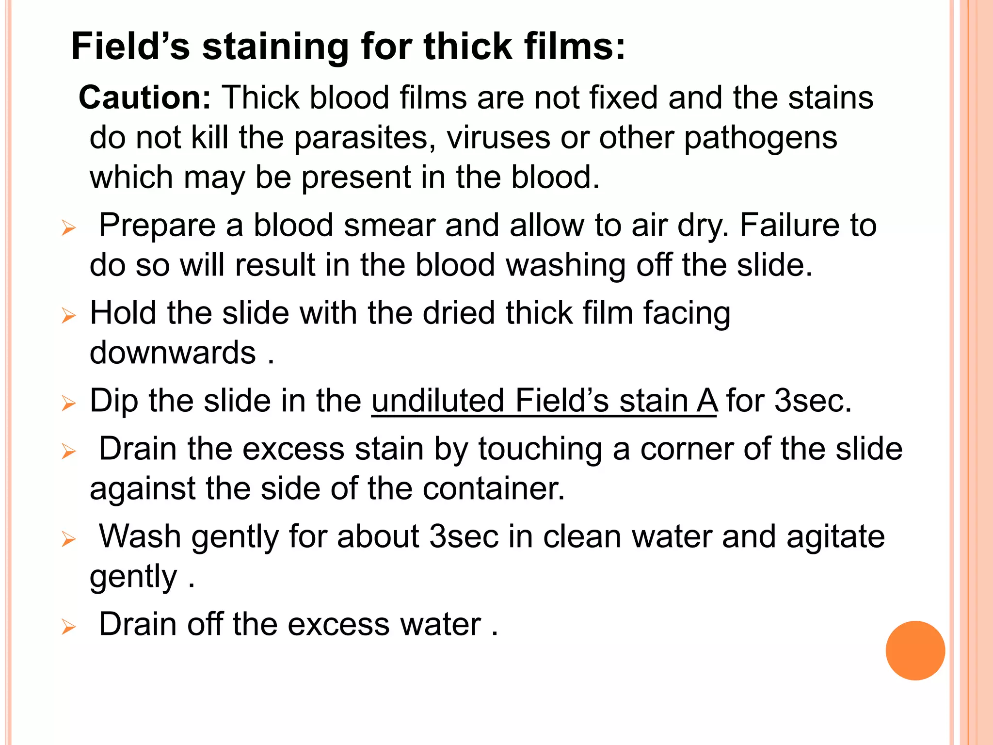 PARASITES STAINING METHODS | PPTX