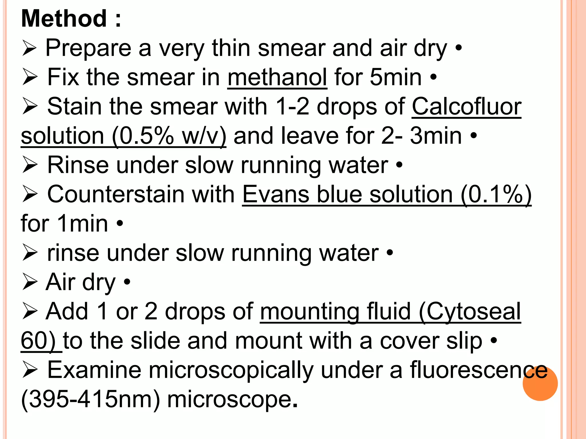 PARASITES STAINING METHODS | PPTX