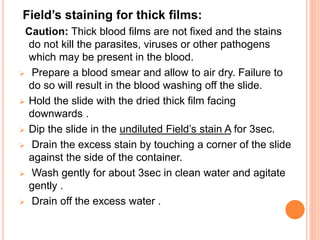 PARASITES STAINING METHODS | PPTX
