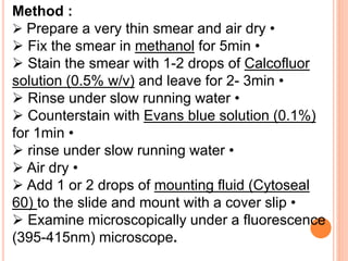 PARASITES STAINING METHODS | PPTX