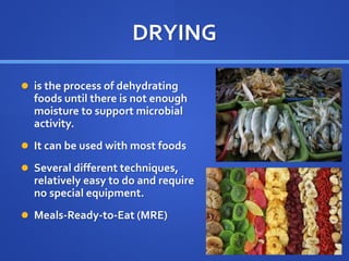 Food Preservation Methods and Food Processing | PDF