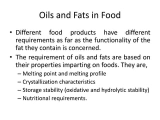 FOOD AND NON FOOD APPLICATIONS OF OILS AND FATS.pptx