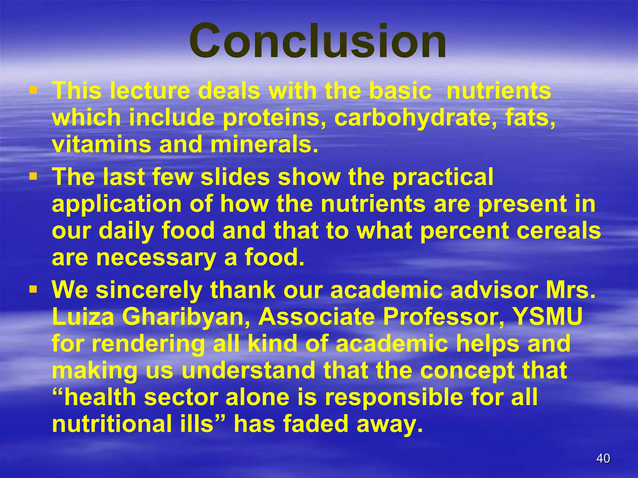 Food and nutrition | PDF