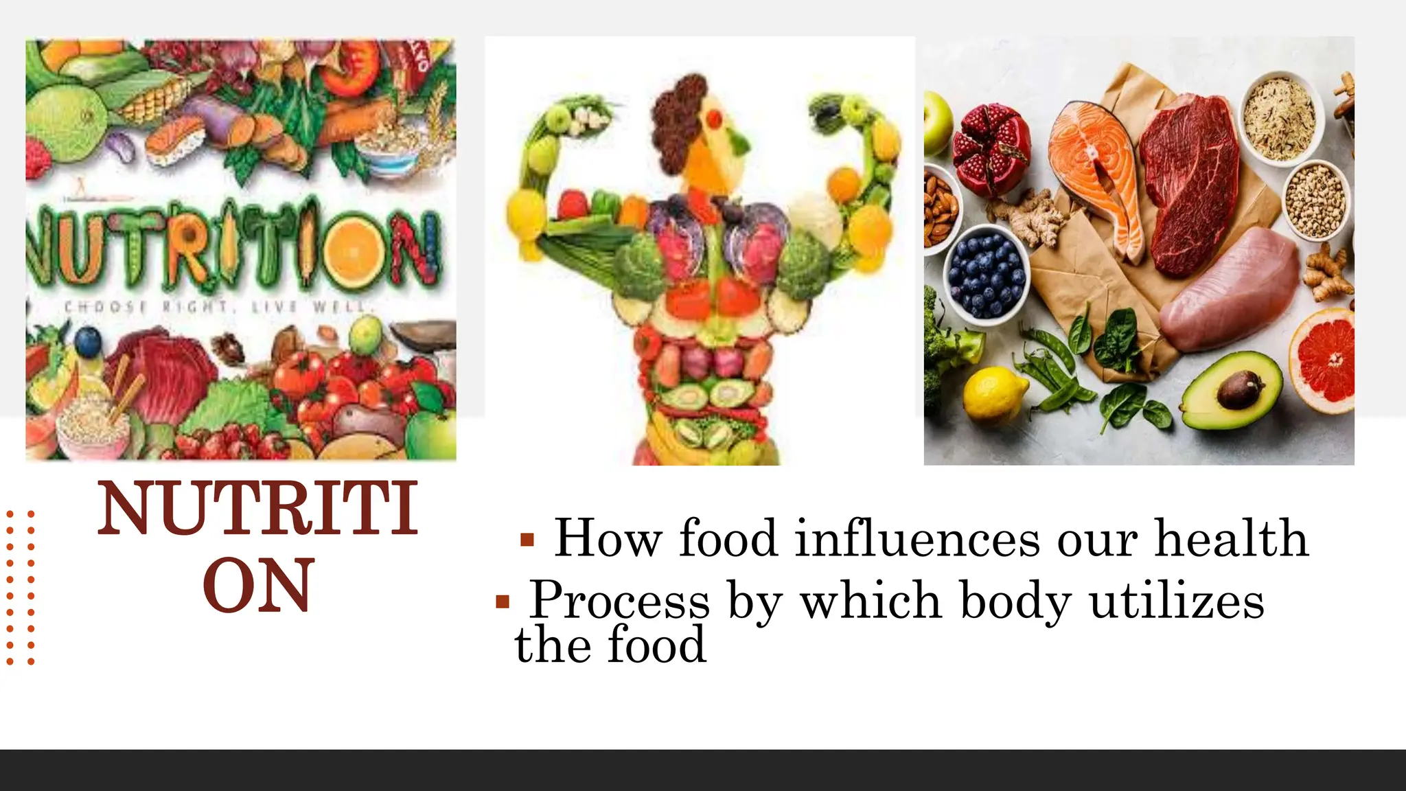 food and Nutrition for the individual humans | PPTX