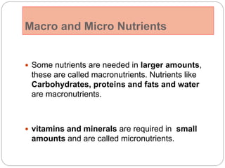 FOOD AND NUTRITION INTRODUCTION.pptx | Healthy Cooking and Eating ...