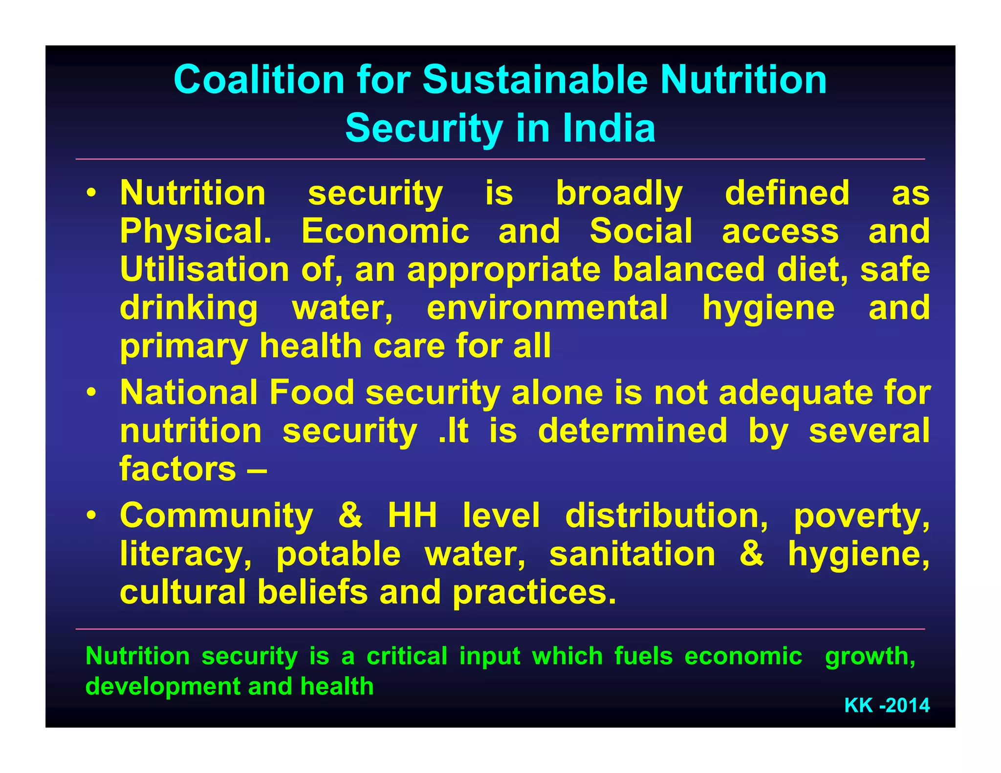 Food and Nutrition Security | PDF