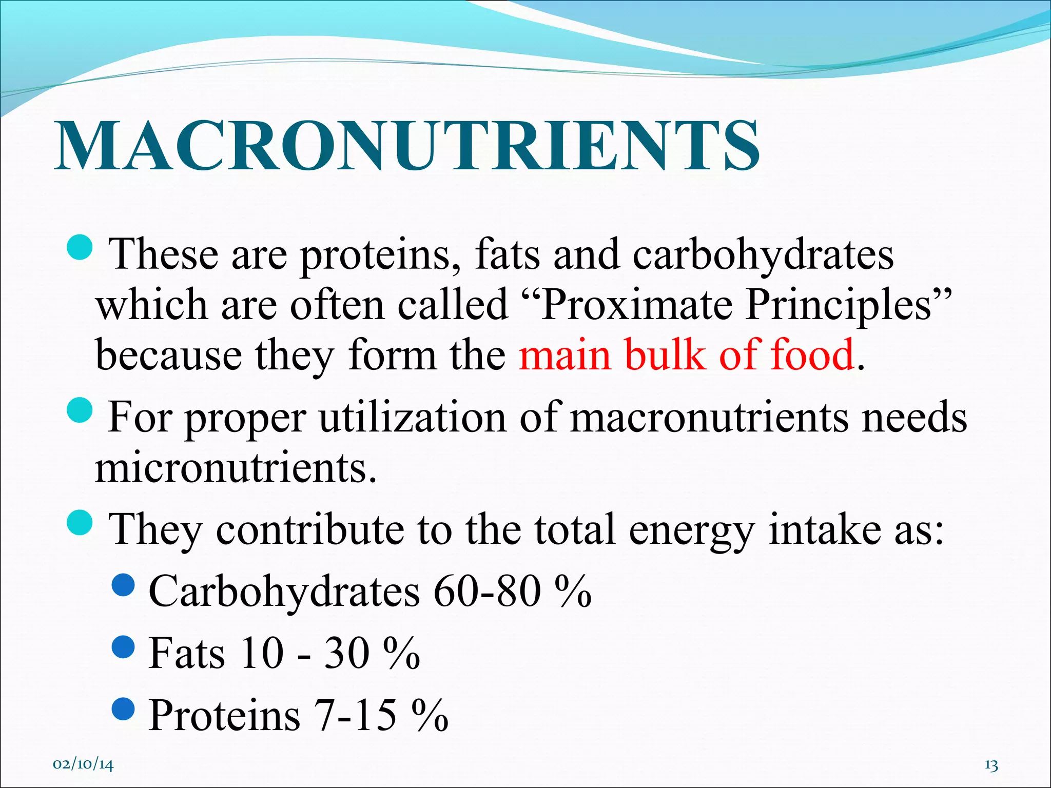 Food and nutrition General Concept | PPT