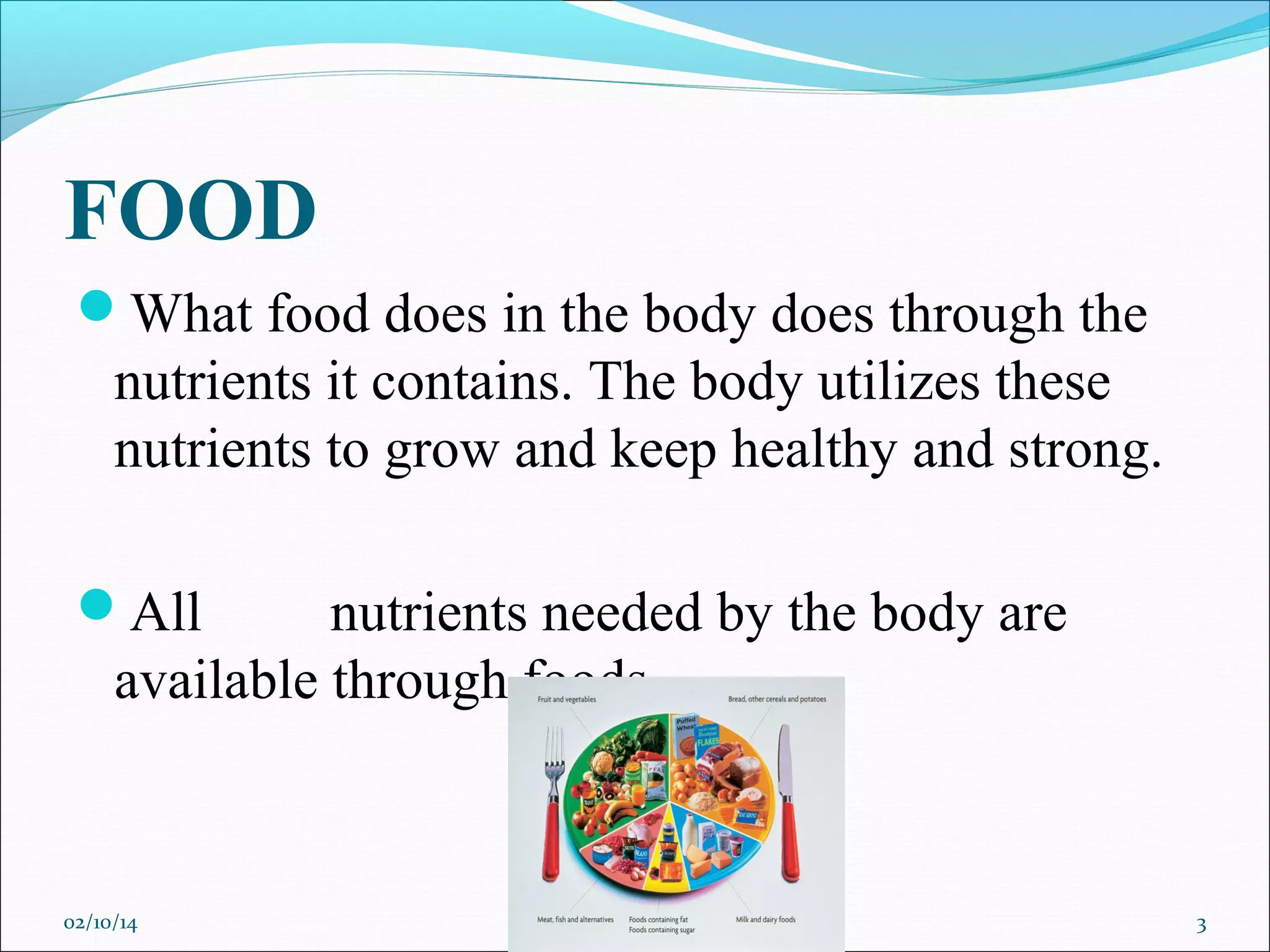 Food and nutrition General Concept | PPT | Nutrition | Healthy Living