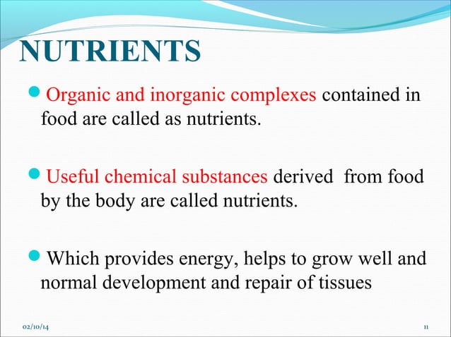 Food and nutrition General Concept | PPT | Nutrition | Healthy Living