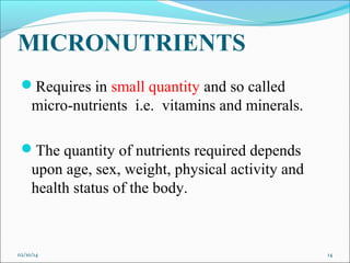 Food and nutrition General Concept | PPT