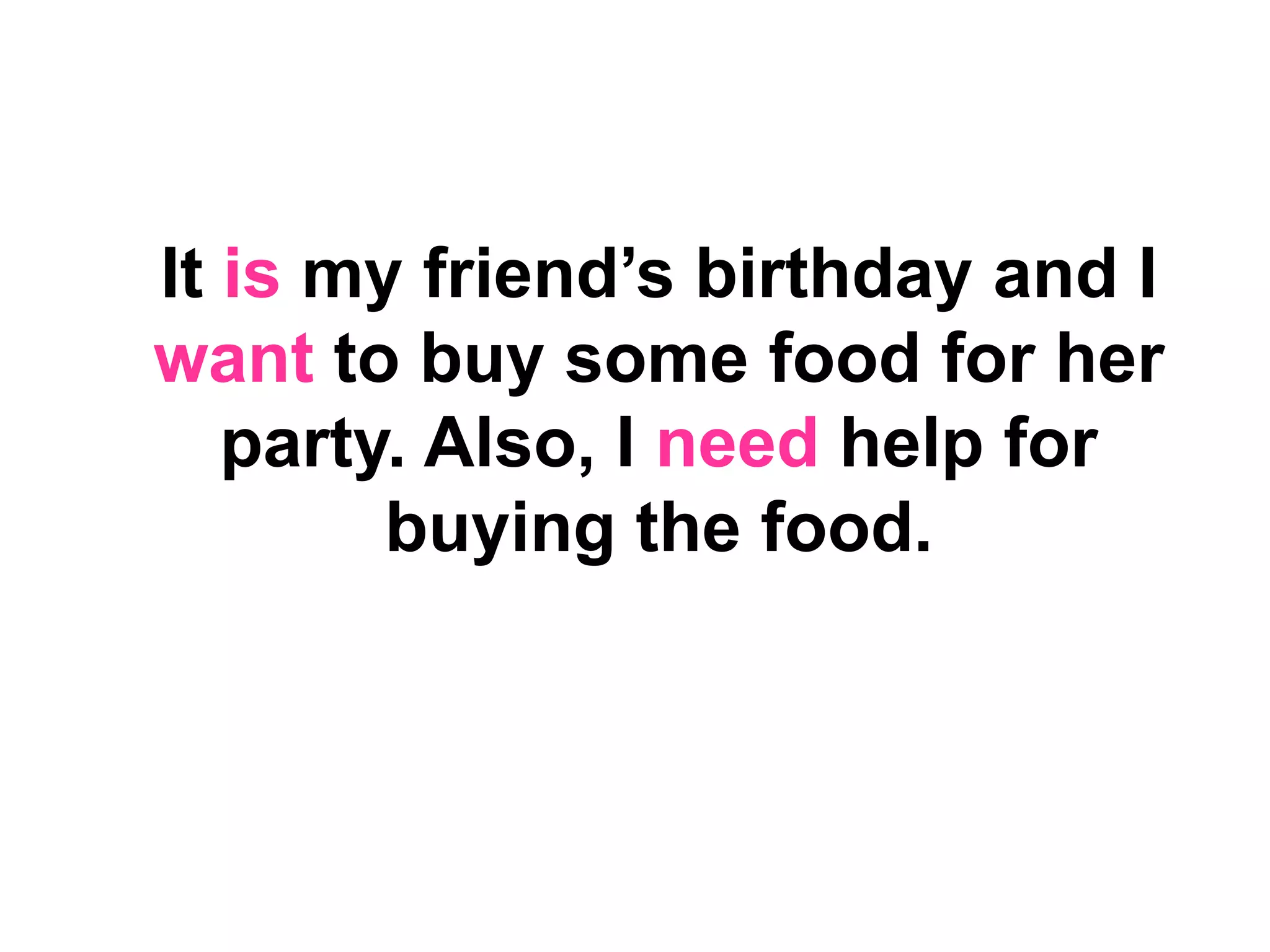 Food and present simple | PPTX