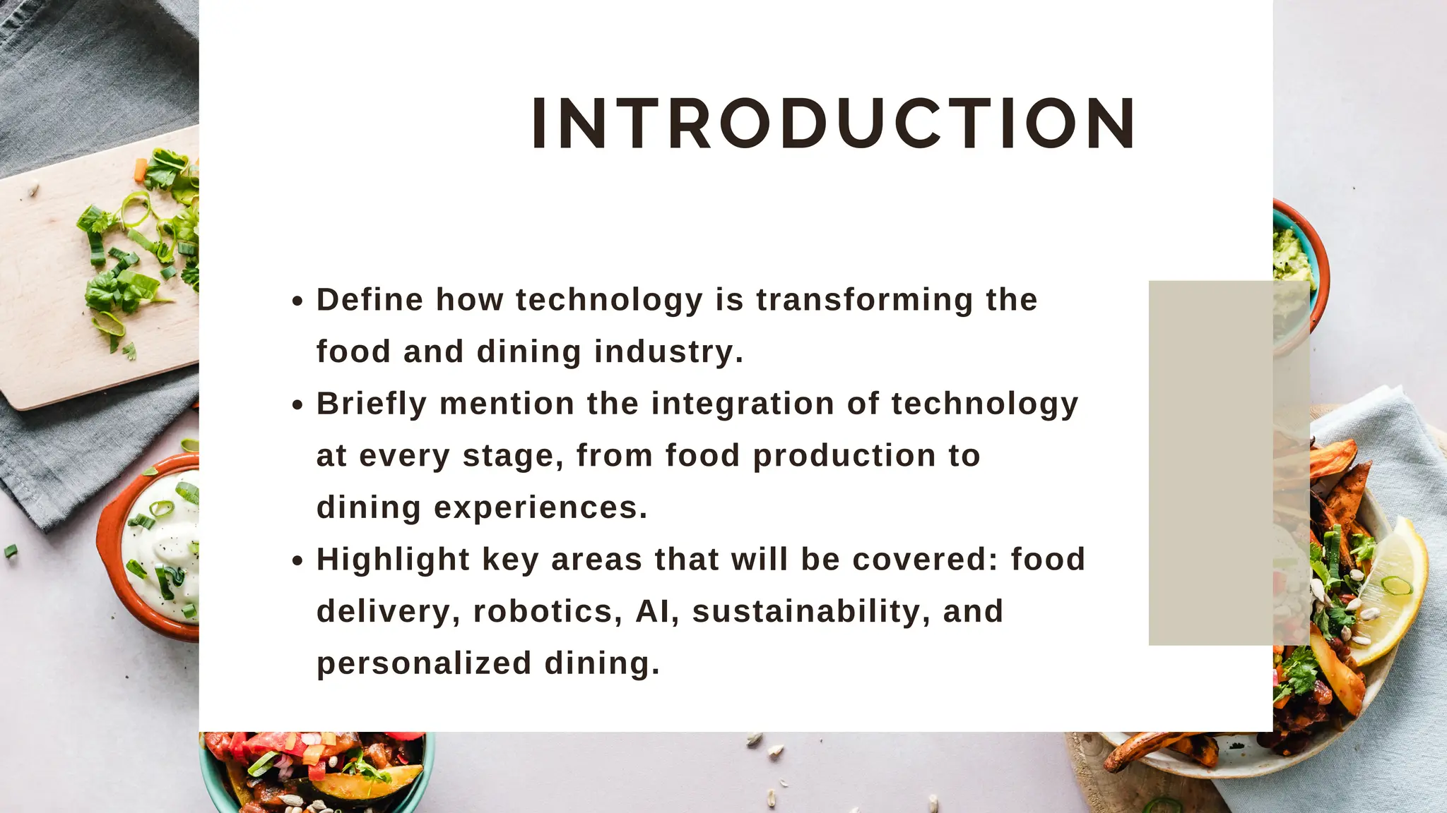The Future of Dining: Innovations in Food and Technology | PDF