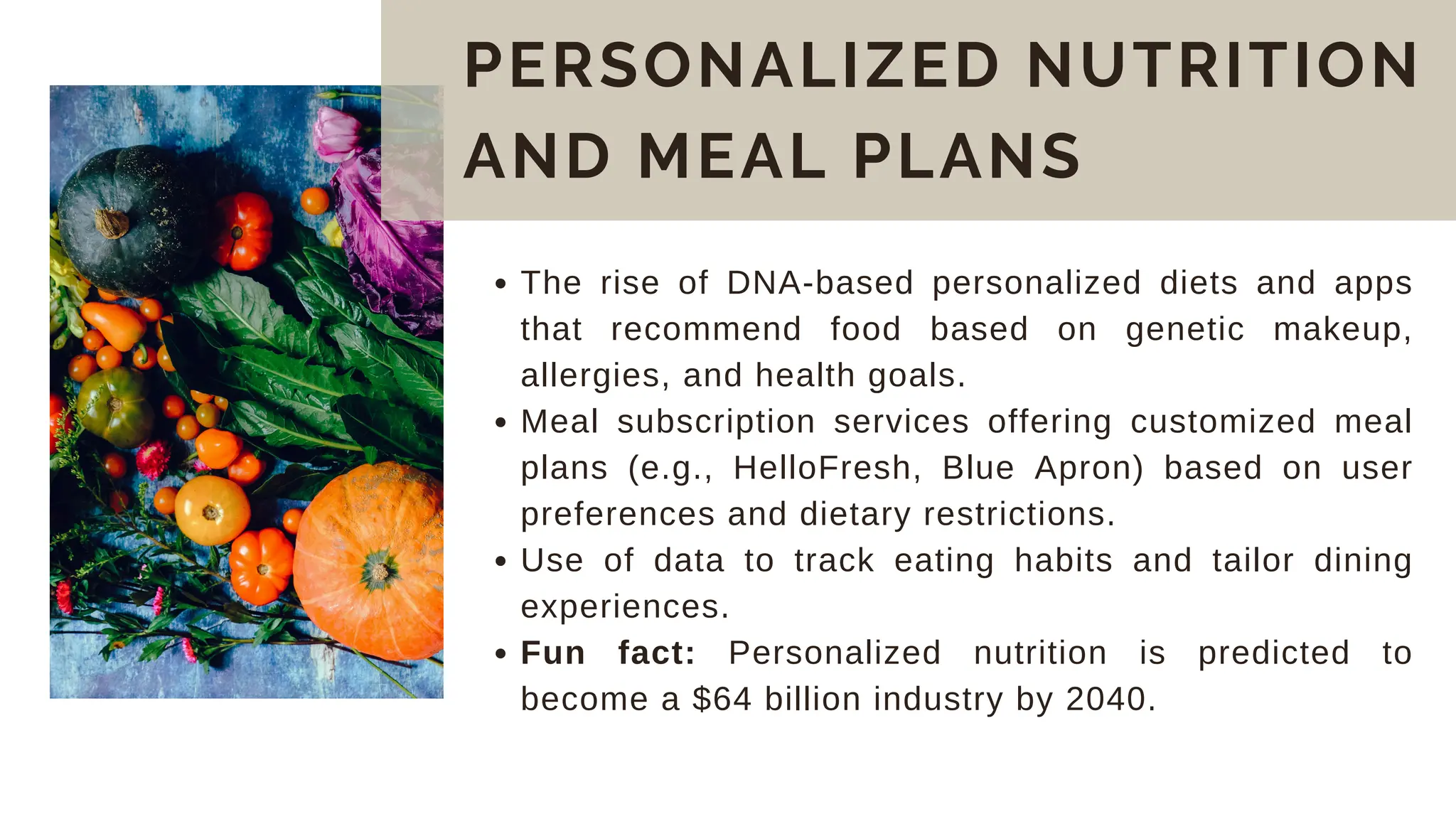 The Future of Dining: Innovations in Food and Technology | PDF