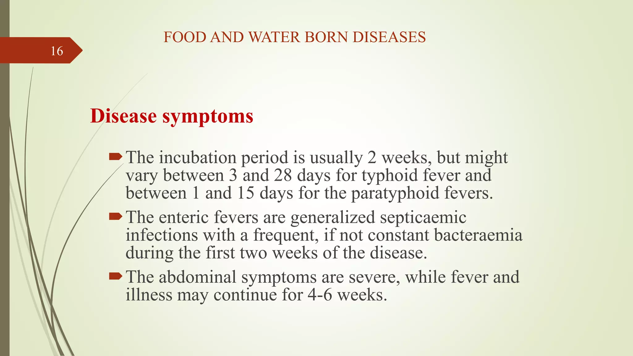 Food and water born diseases | PPTX