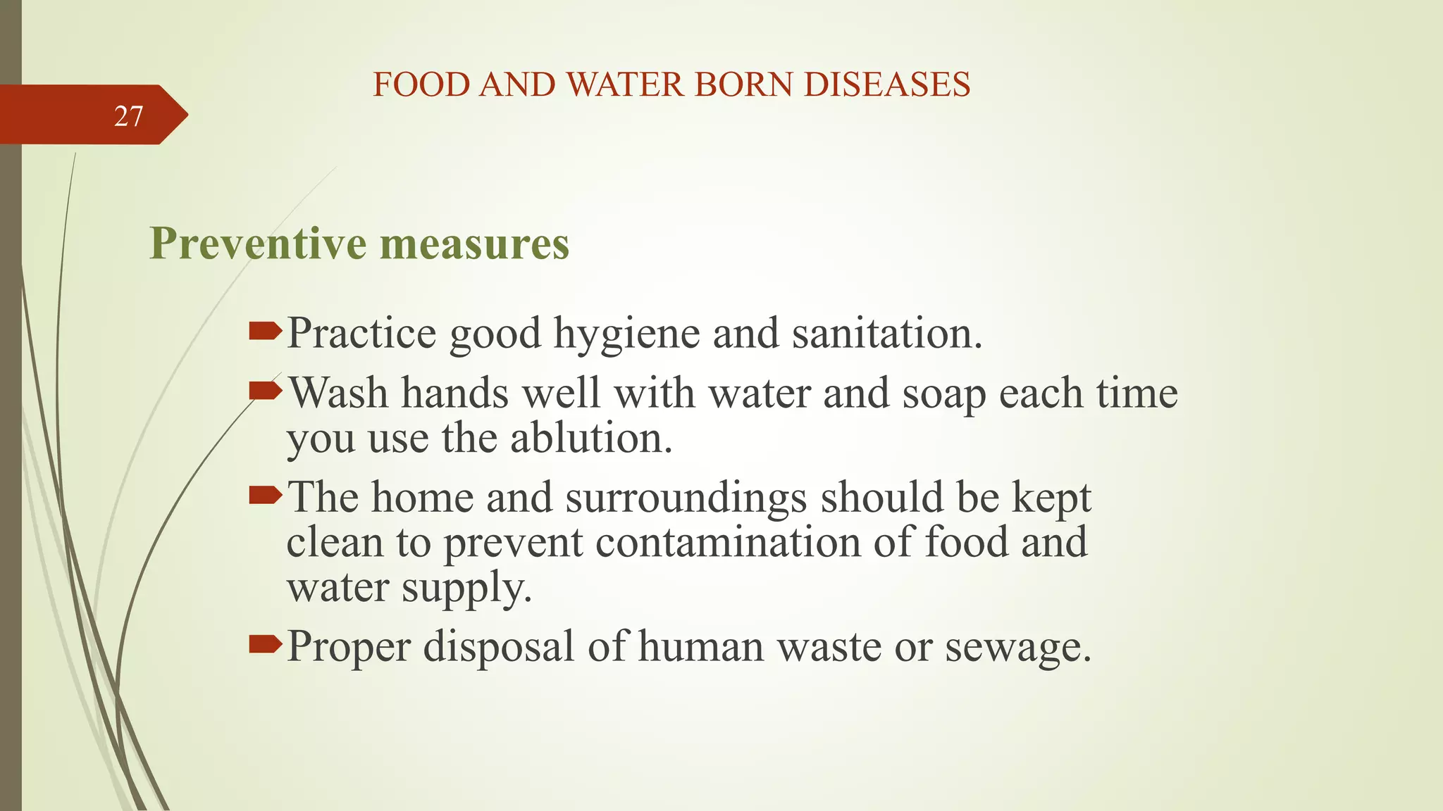 Food and water born diseases | PPTX