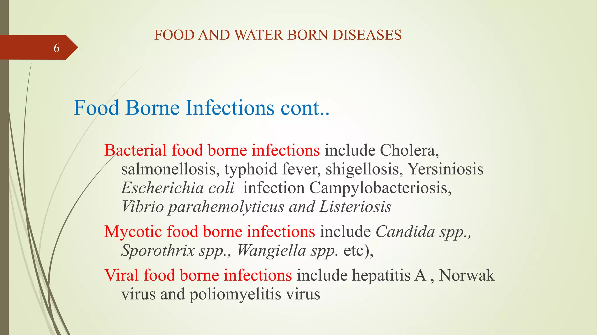 Food and water born diseases | PPTX
