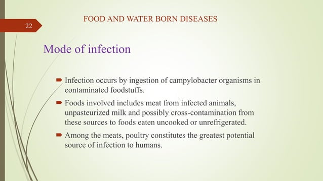 Food and water born diseases | PPTX