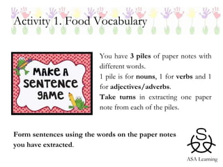 ASA Learning - Food around the world workshop for kids | PPT