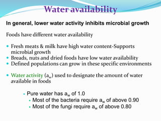 Food as a substrate for microbial growth | PPTX