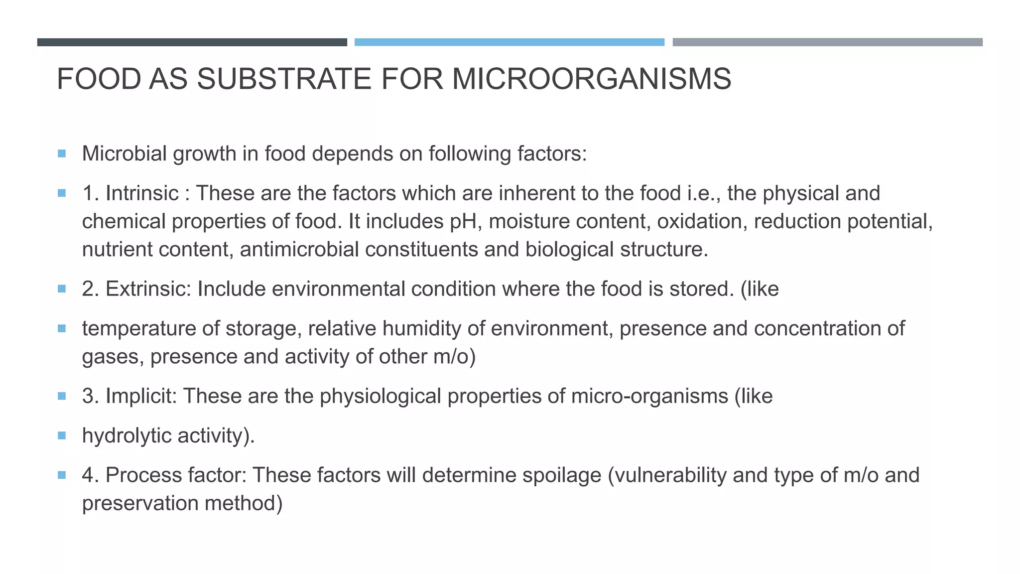 Food as substrate for microorganism | PPTX
