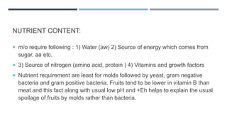 Food as substrate for microorganism | PPTX